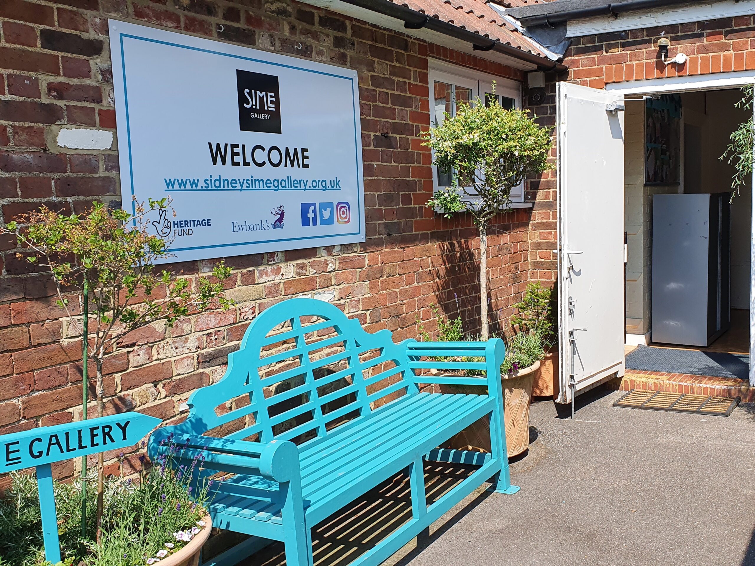 New Signage up in our Courtyard - Sime Gallery