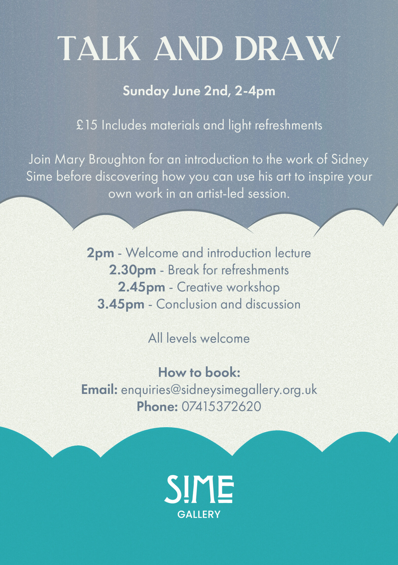 Talk and Draw Workshop - Sime Gallery